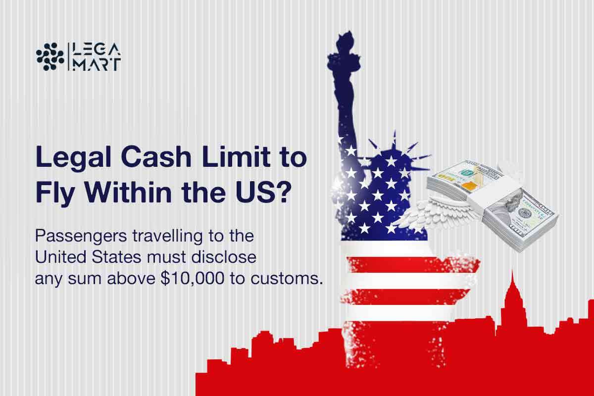 How much cash can you legally fly to the US?