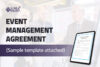 Event Management Agreement (Sample template added) – Legamart